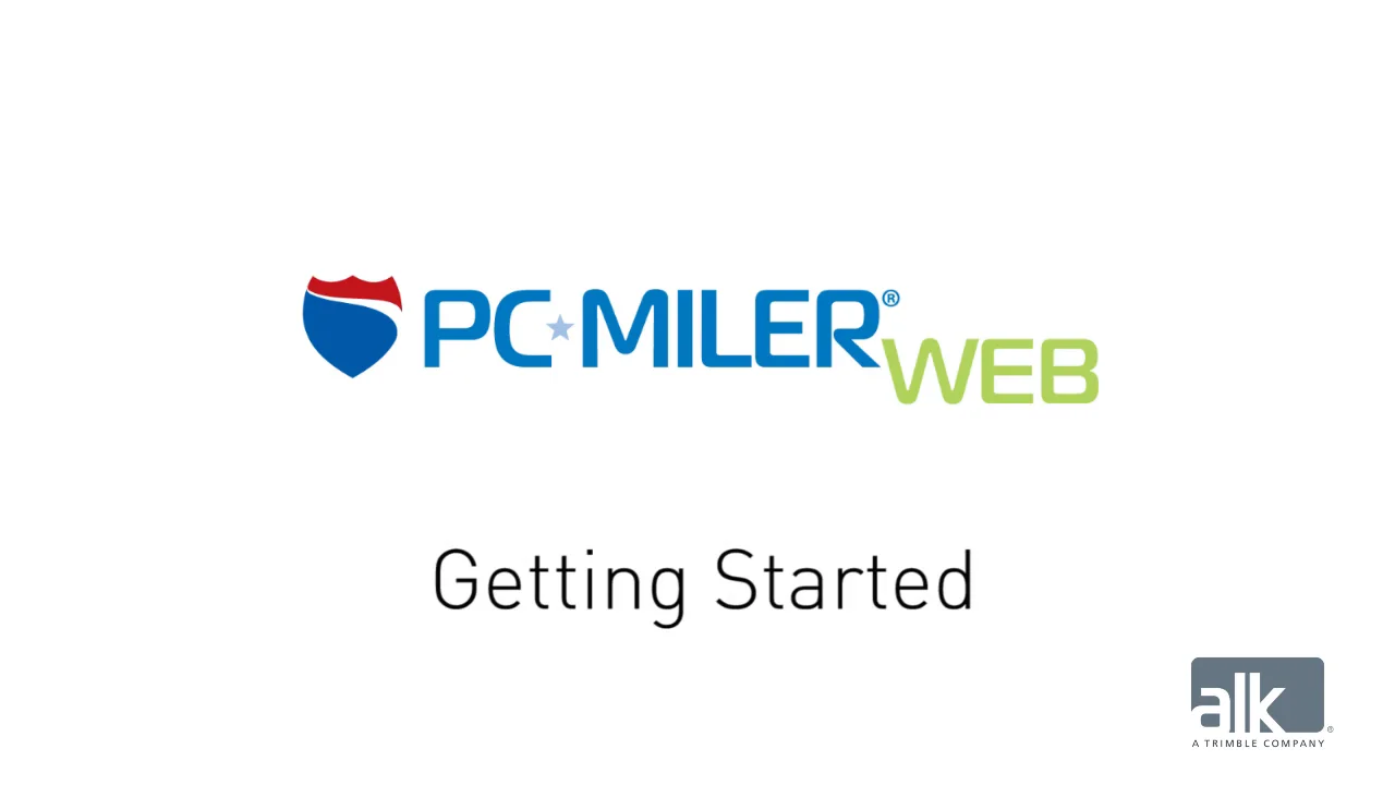 2015 - PC*MILER Web - Getting Started on Vimeo