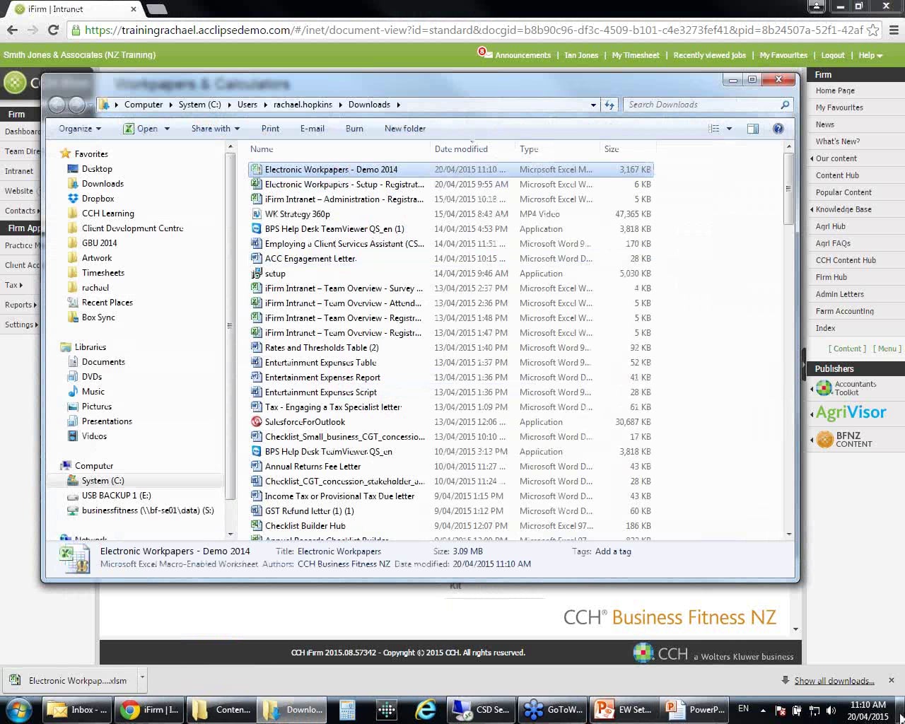 CCH Business Fitness - Electronic Workpapers - Setup on Vimeo