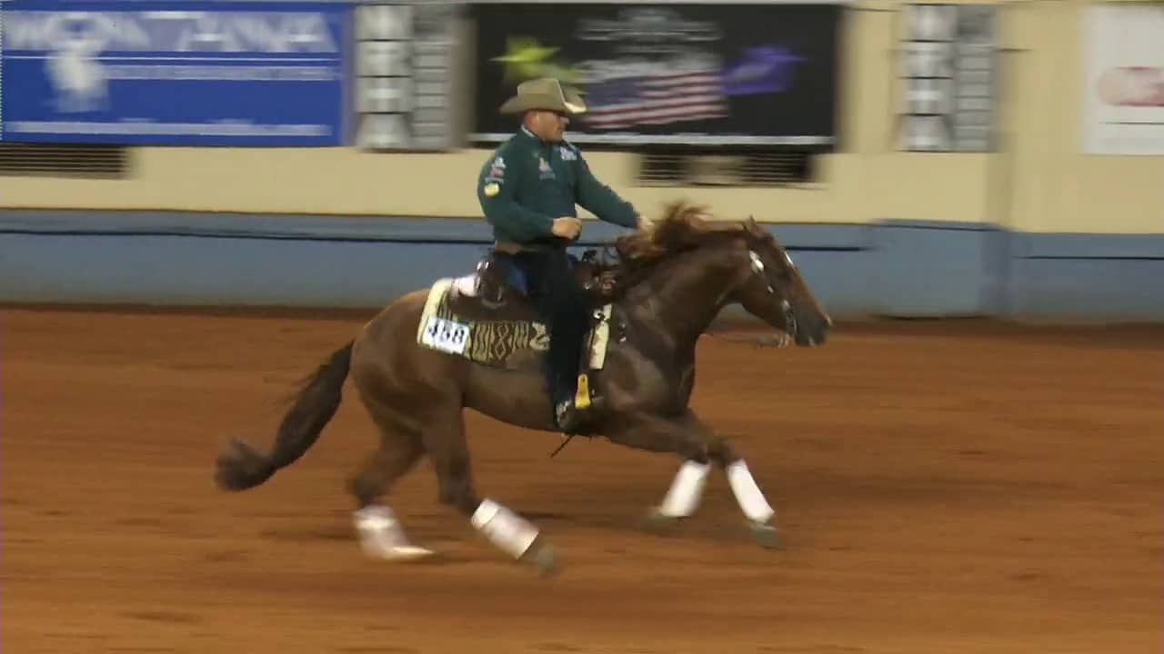 Shine N Spook & Shawn W Flarida for owner Clark Reining Horses, LLC ...