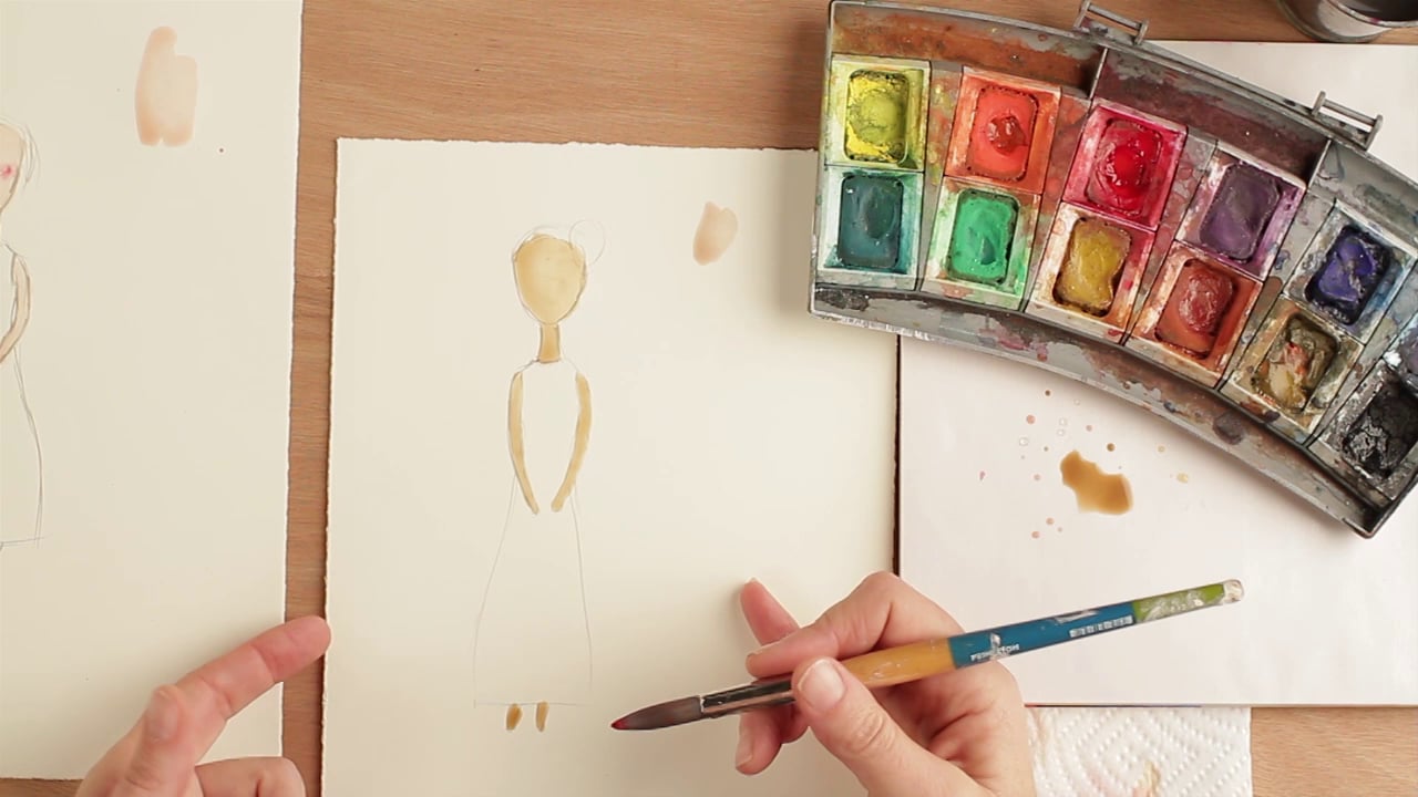 Paper Dolls Art Tutorial on Vimeo