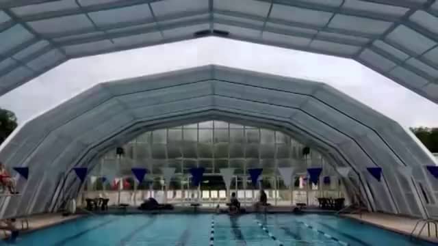 Outdoor Public Swimming Pool Retractable Enclosures - Project #4618 on ...