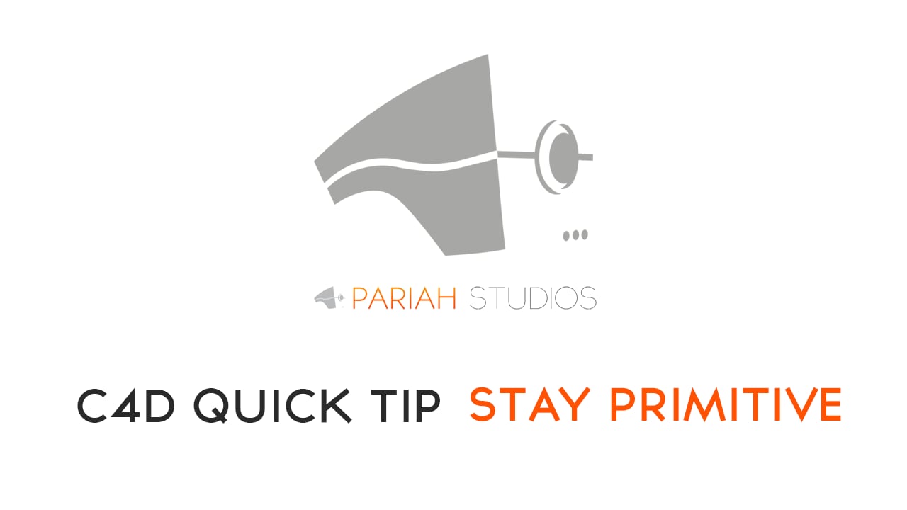 C4D Quick Tip | Model smarter and stay primitive on Vimeo