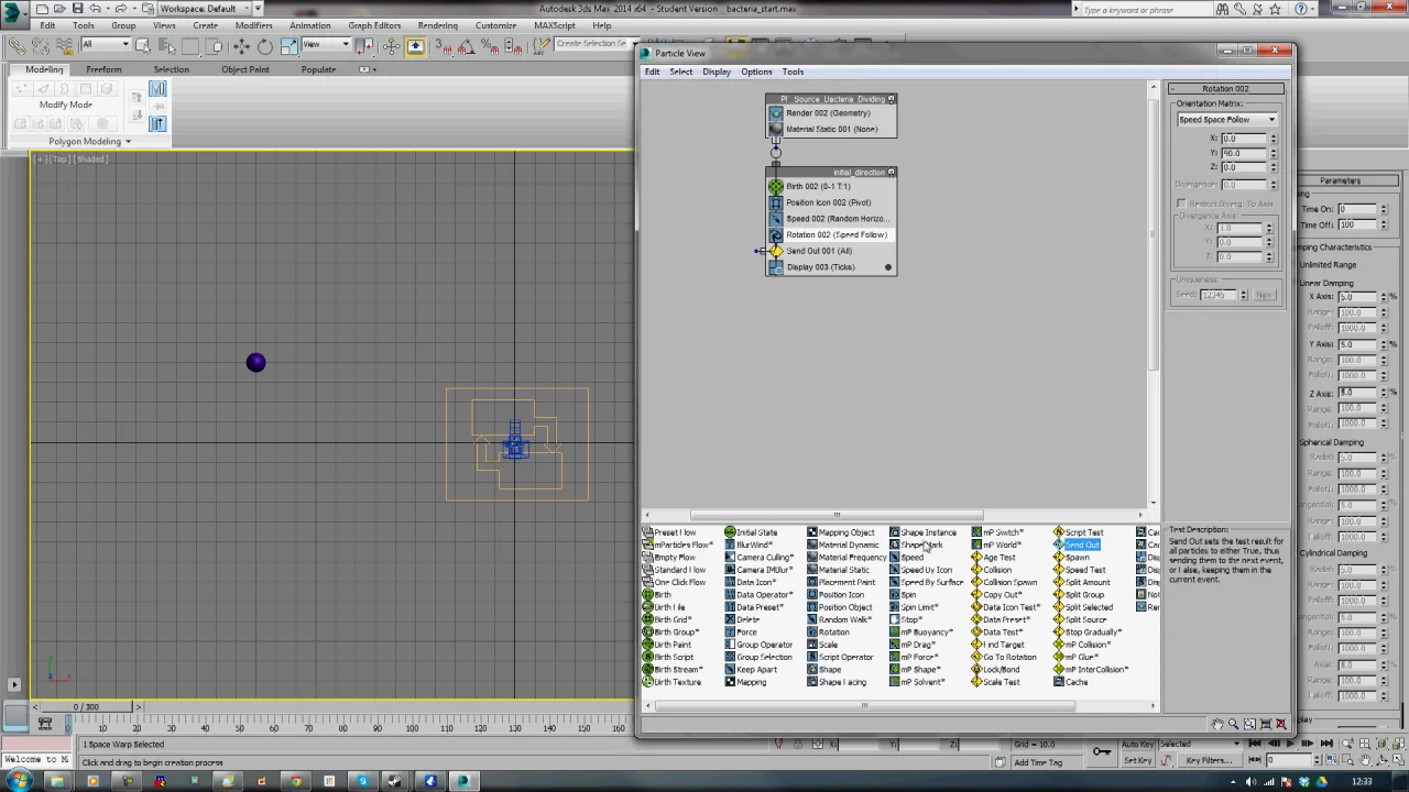 Creating a simulated cell division using particle flow. on Vimeo