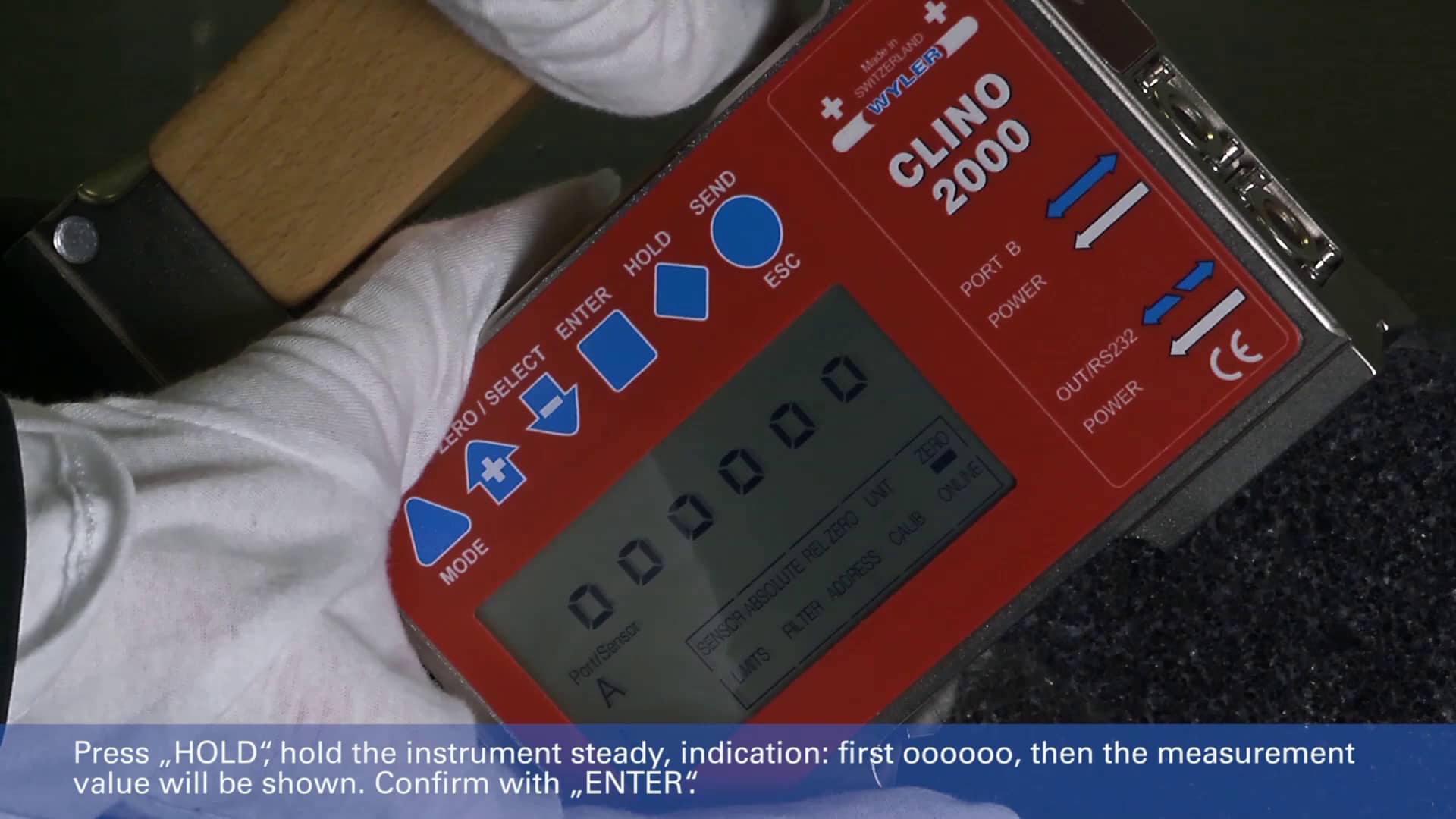 Quick calibration of the inclination measuring instrument CLINO 2000 ...