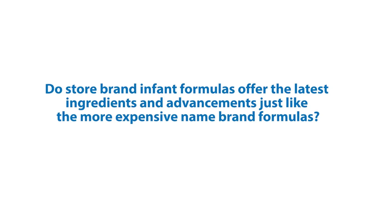 Store Brand Formula Ingredients Video on Vimeo