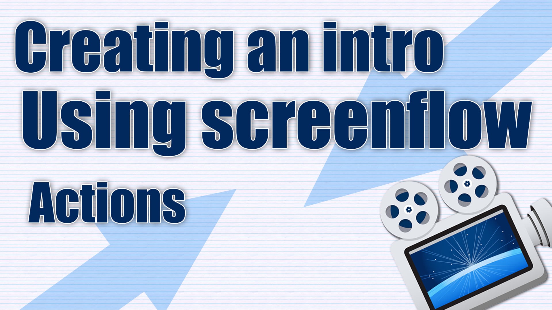 ScreenFlow 5 - Creating an intro using actions on Vimeo