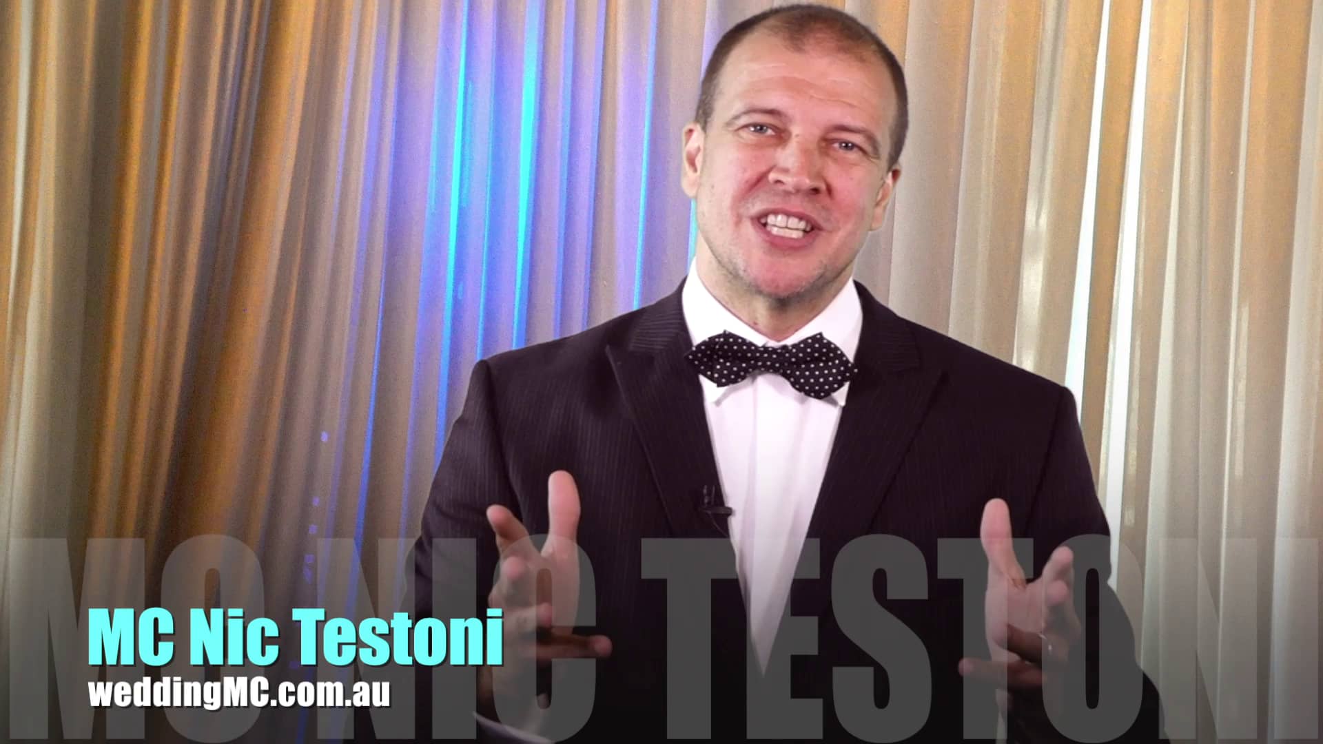 WOW imagine having TV Star and Wedding MC Nic Testoni emcee your ...