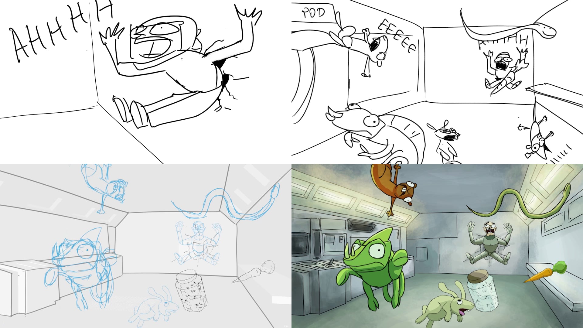 Space Critters Film Progression Reel on Vimeo