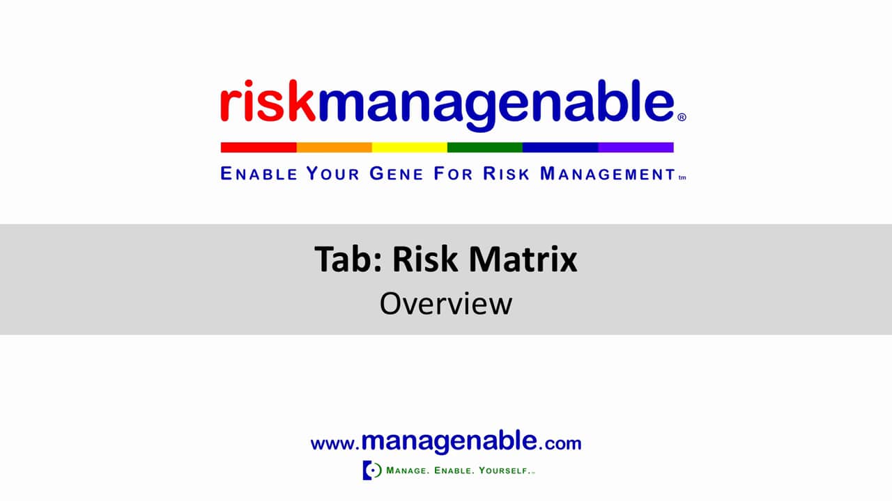 Risk Template in Excel | Risk Matrix: Overview on Vimeo