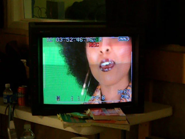 Temeca Freeman behind the scenes of Silky Soul Singer video by Musiq ...