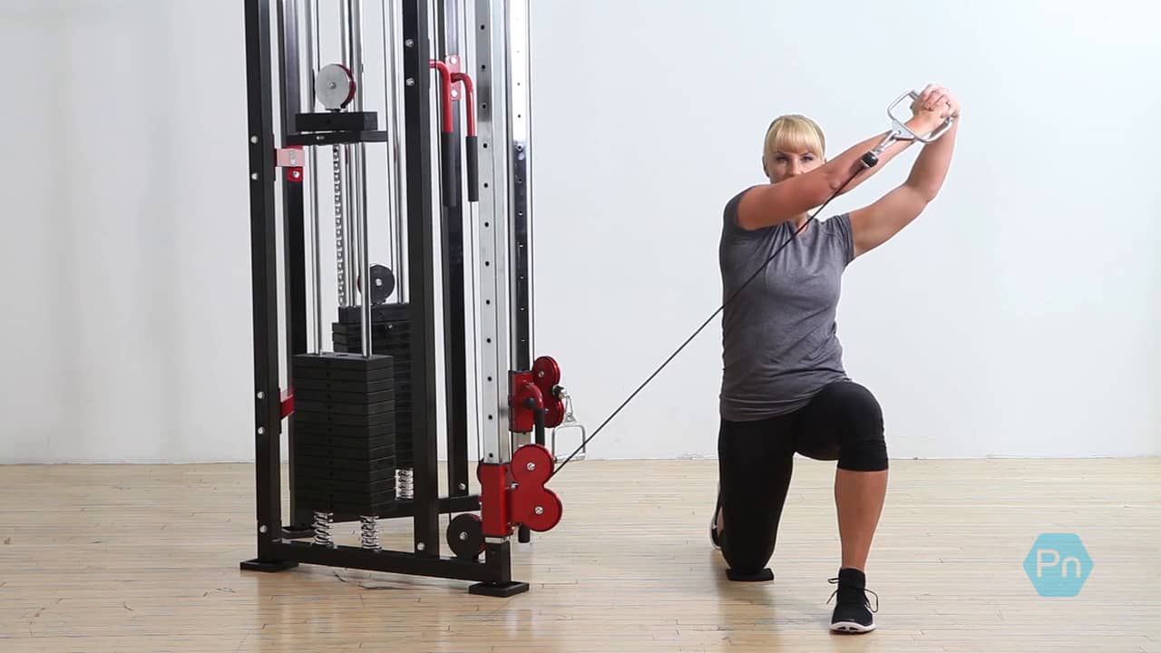 Women's Half-Kneeling Cable Lift on Vimeo