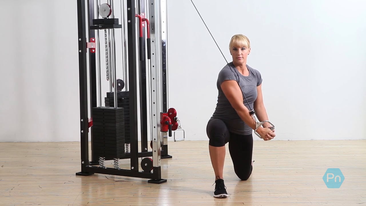 Women's Half-Kneeling Cable Chop on Vimeo