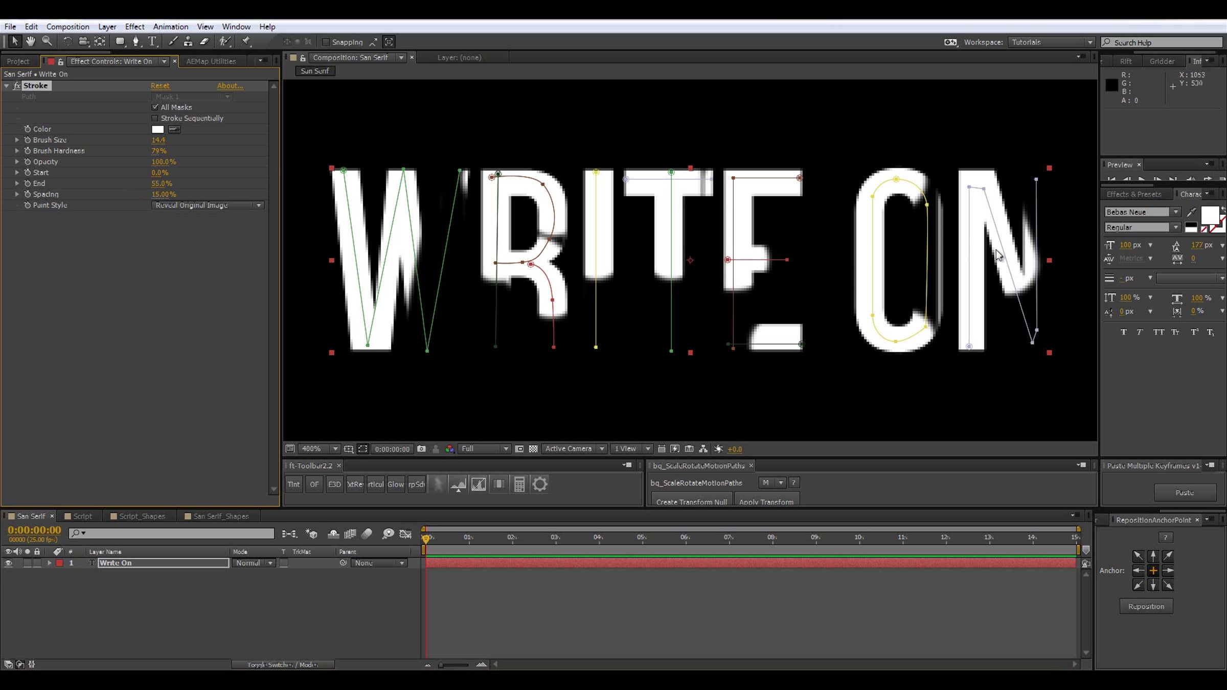 Text Wirte On Effect - After Effects Quick-Tip #1