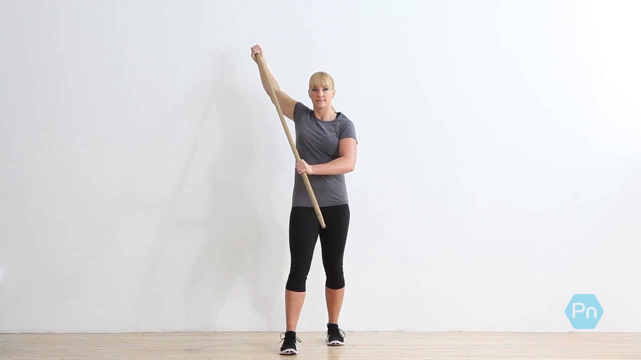 Women's Pec Minor Broomstick Mobilization on Vimeo