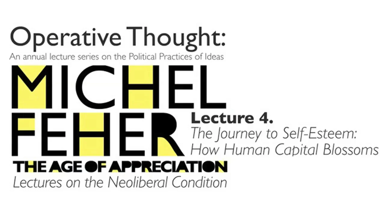 Michel Feher Lecture Four on Vimeo