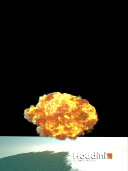 Houdini Pyrofx Fireball Shader Test 01 on Vimeo