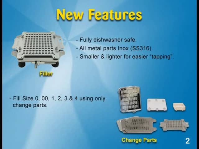 ProFiller 1100 - 100 hole Capsule Filling System on Vimeo
