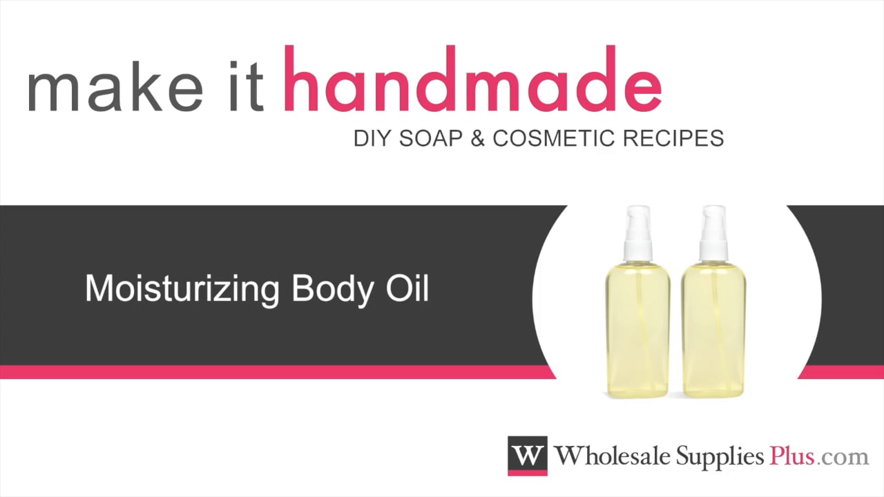 Moisturizing Body Oil Recipe on Vimeo