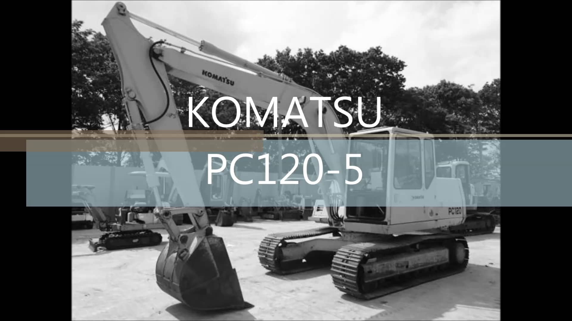 コマツ 重機 KOMATSU PC120-5 on Vimeo