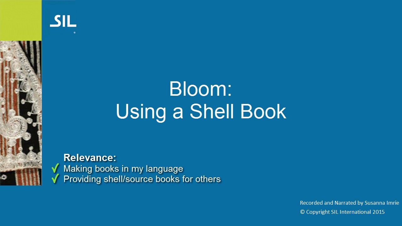 Getting Started with Bloom - Bloom: Using a Shell Book on Vimeo
