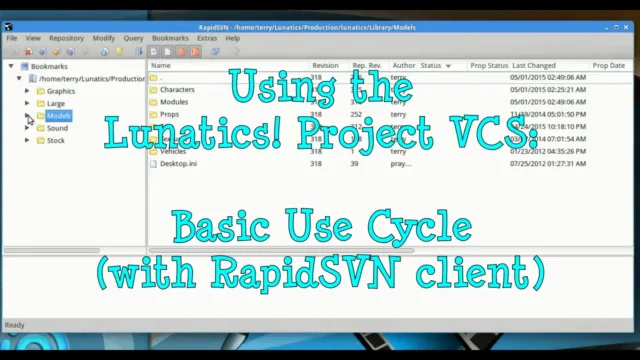 2 Minute Tutorial: Basic Use Cycle for Subversion VCS, with RapidSVN ...