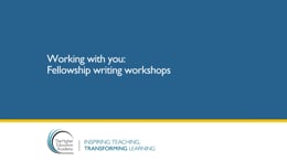HEA Fellowship Writing Workshops On Vimeo