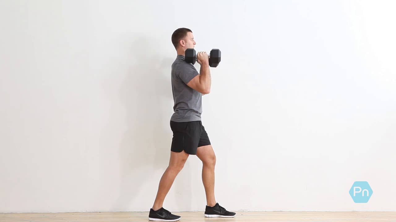 Men's Split-Stance Dumbbell Push Press on Vimeo