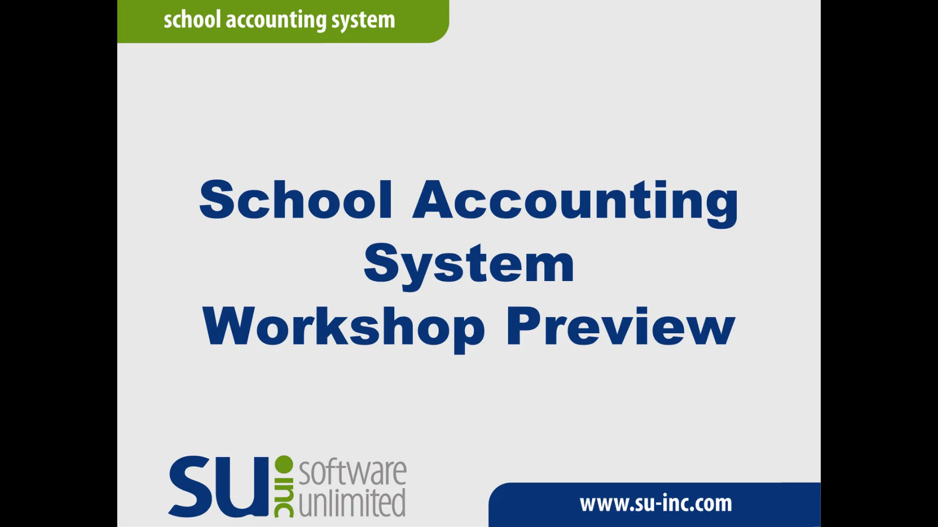 Training Tutorials - School Accounting System Preview on Vimeo