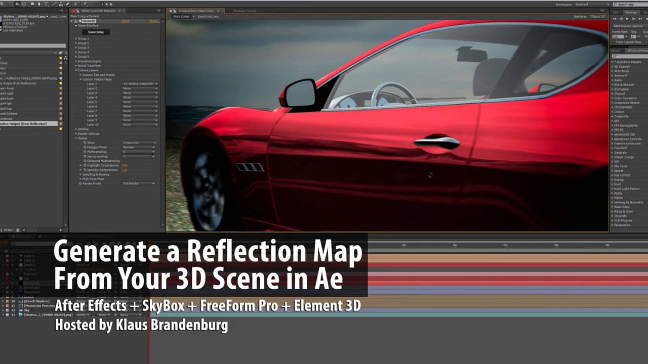 Generate a Reflection Map From Your 3D Scene in After Effects with ...