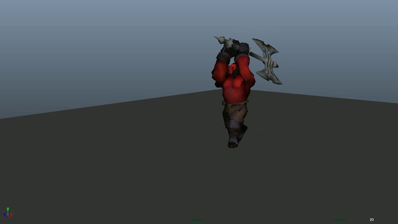 Orc swing an Axe Cycle Animation on Vimeo
