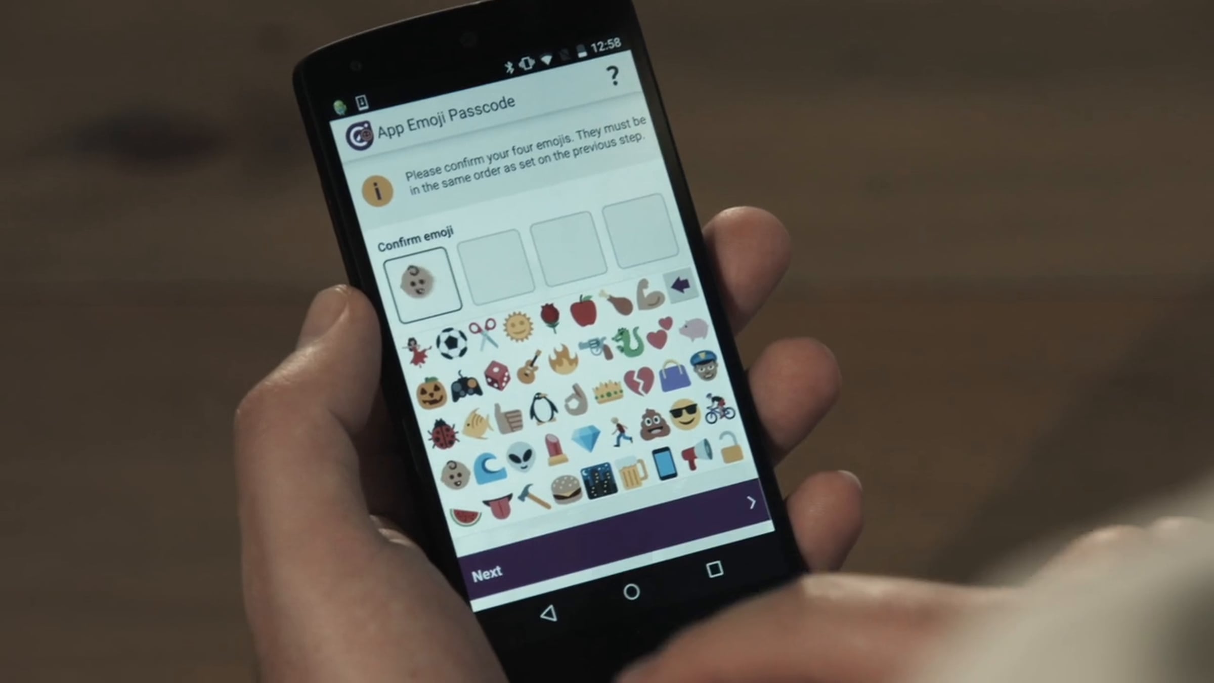 The world's first Emoji passcode