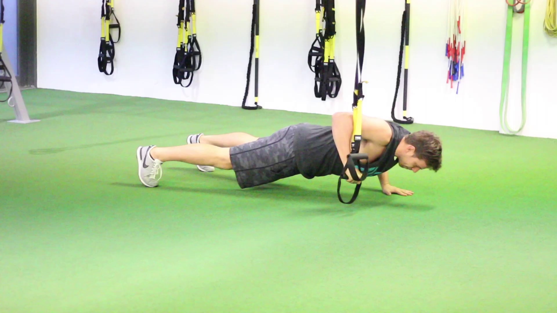 TRX single arm Push up into Single Arm "Hands" Plank on Vimeo