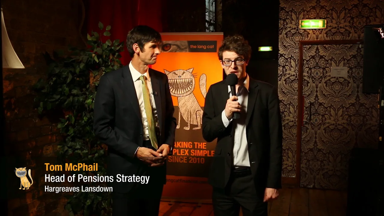 LANG CAT LIVE! Tom McPhail Head of Pensions Strategy Hargreaves Lansdown.