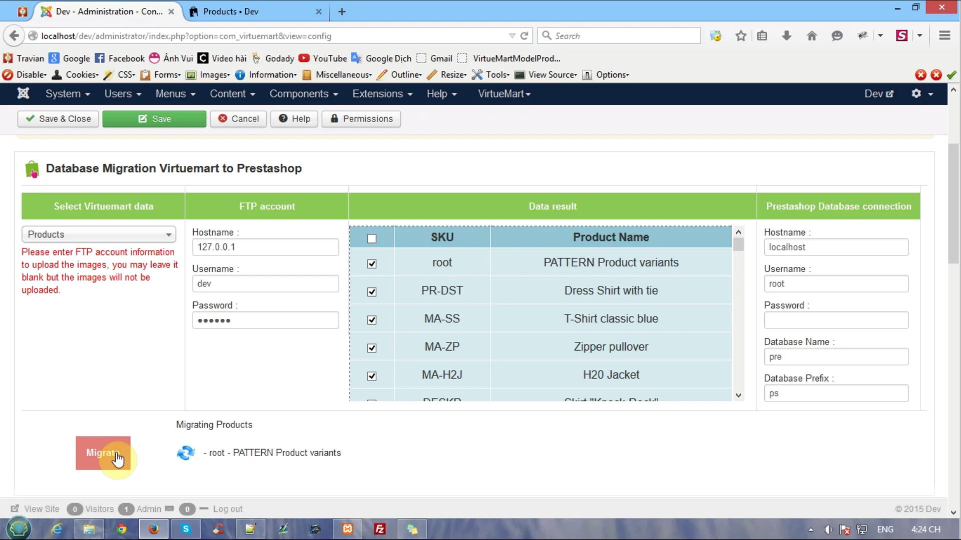 Database Migration Virtuemart To Prestashop on Vimeo
