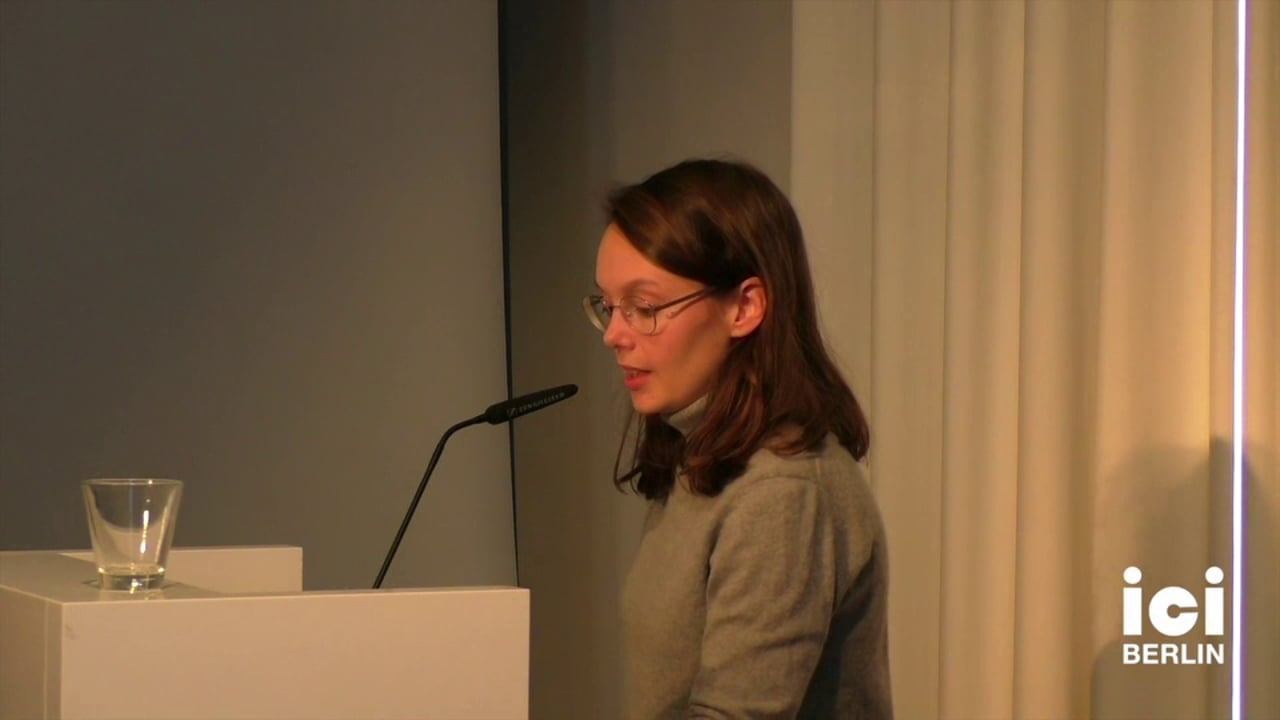 Conatus und Lebensnot - ICI Berlin