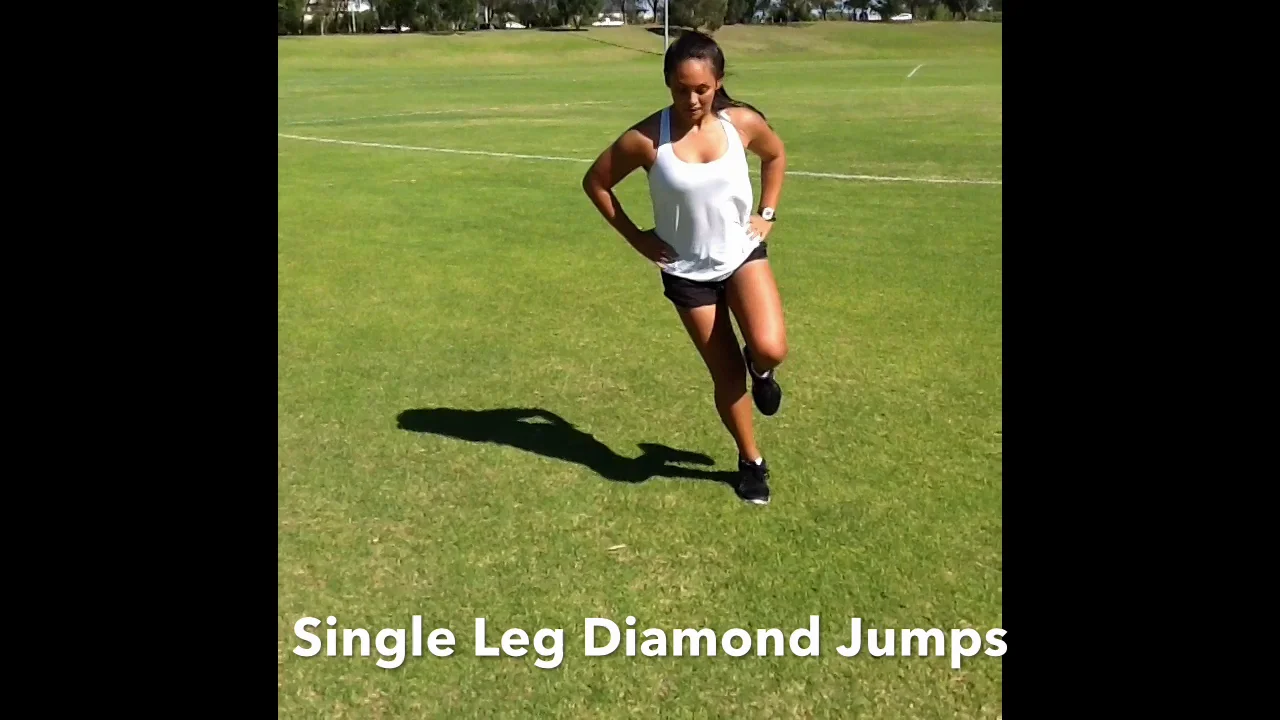 Single Leg Diamond Jumps