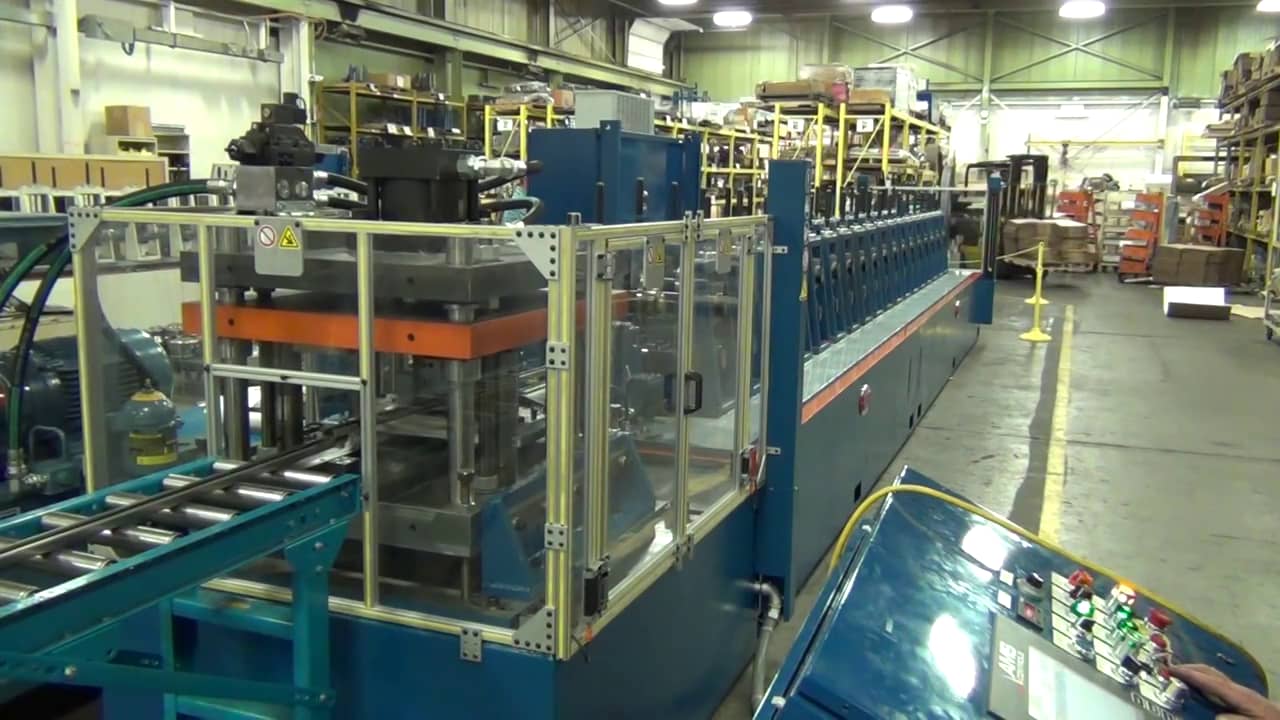 Yoder Roll Forming Mill for Strut Channel on Vimeo
