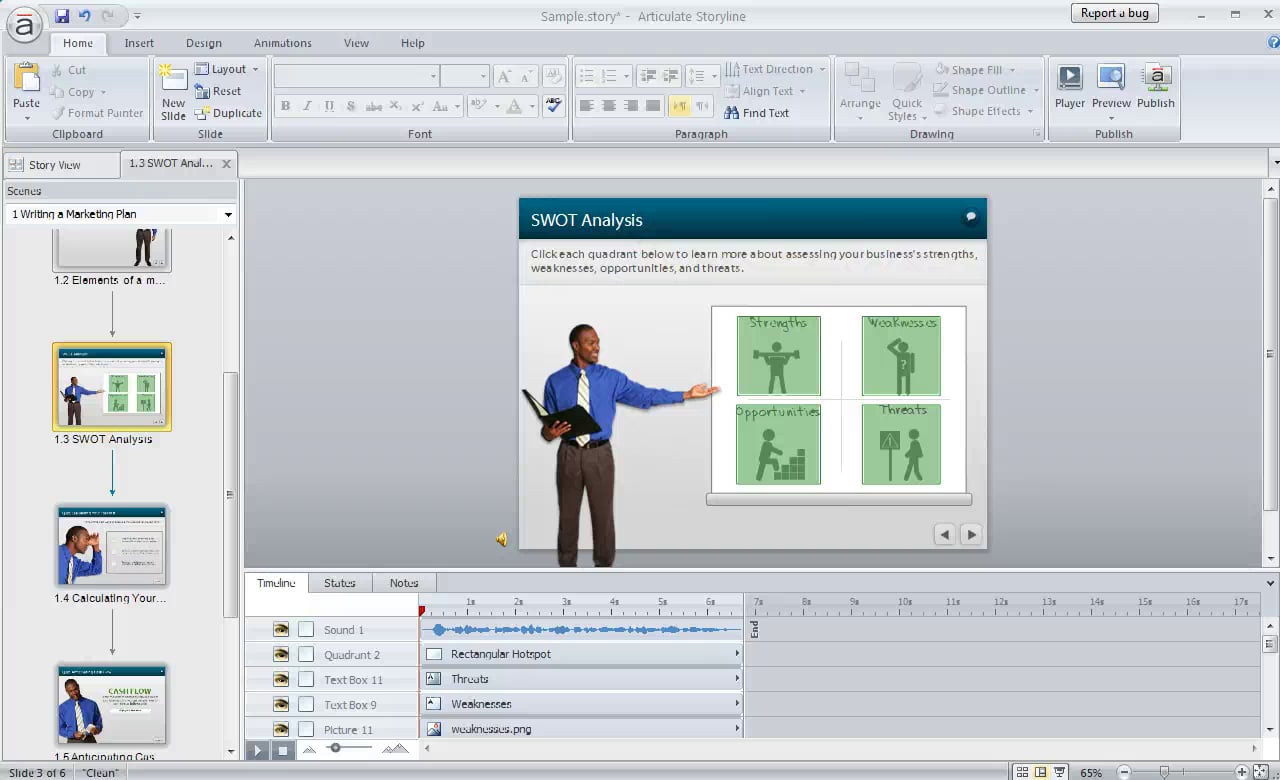 How to split a single audio file among multiple slides in #Articulate #Storyline on Vimeo