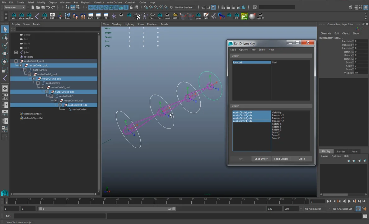 Maya - Setting Up Set Driven Key