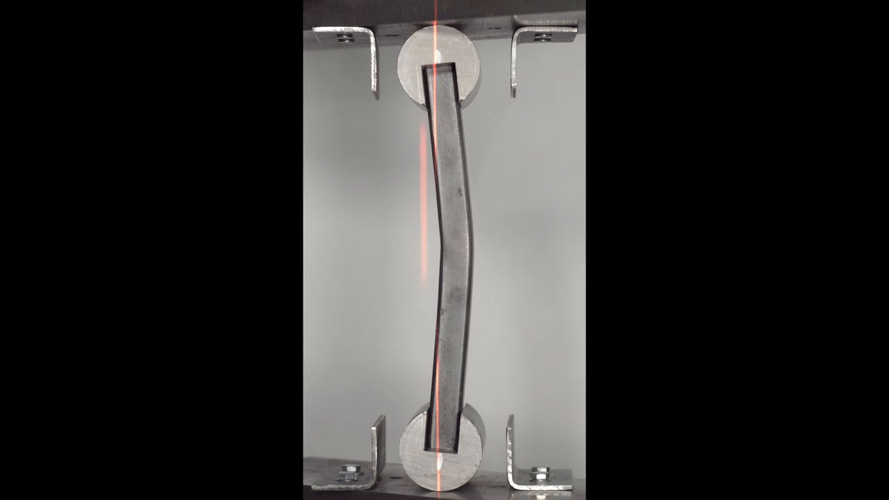 Buckling failure of a pin-ended column of low slenderness on Vimeo