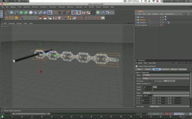 Cinema 4d Dynamic Chain Tutorial on Vimeo