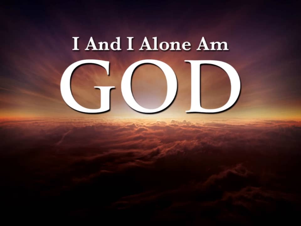 I ALONE AM GOD on Vimeo