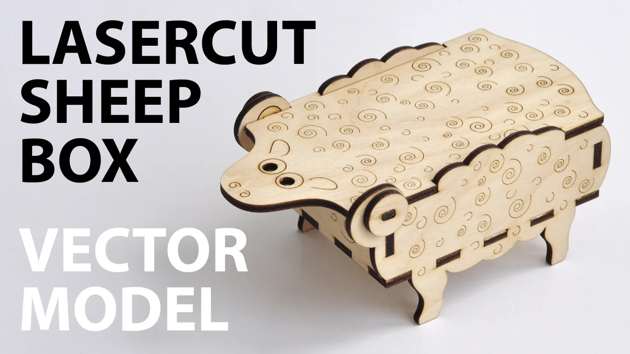 Sheep-box vector model for laser cutter