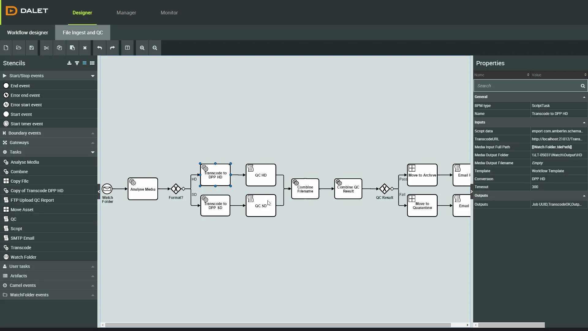 Dalet Workflow Engine & AmberFin Transcoding Platform on Vimeo