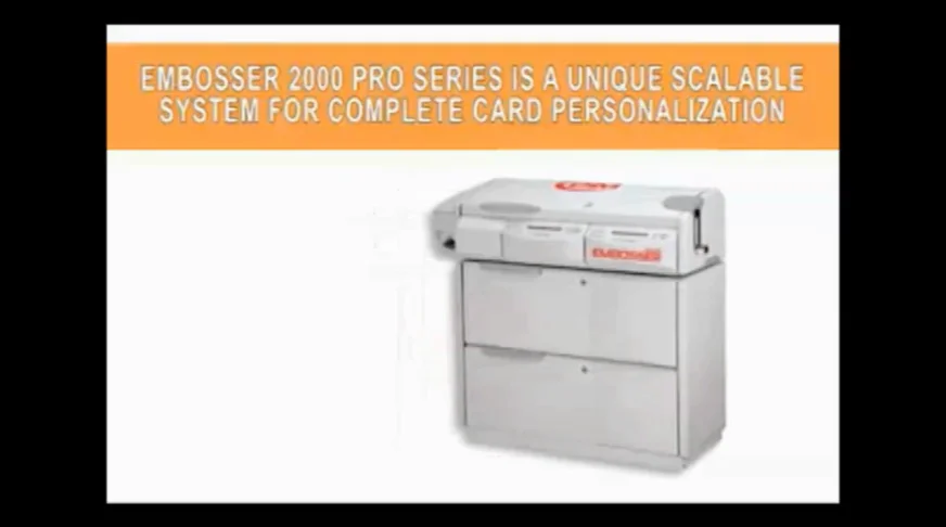 CIM E2000 High Volume Plastic Card Embosser Overview - IdentiSys Video