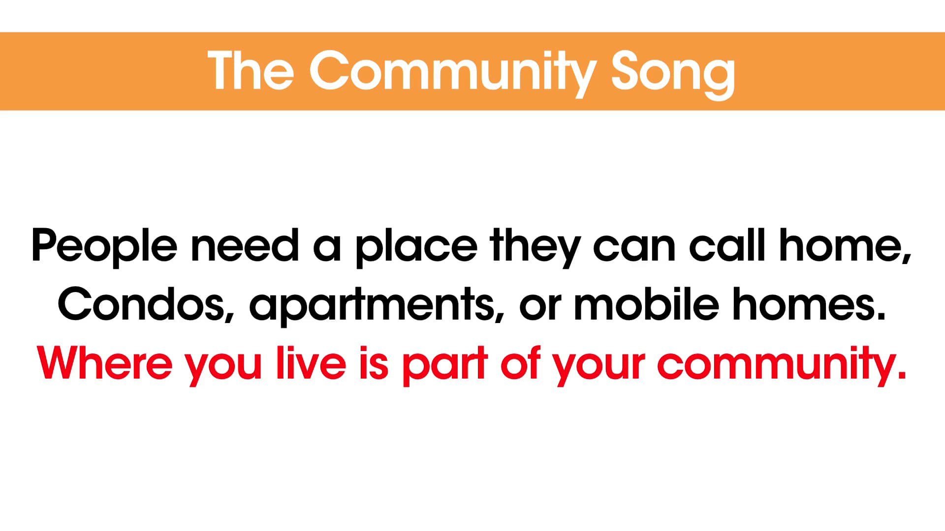 The Community Song on Vimeo