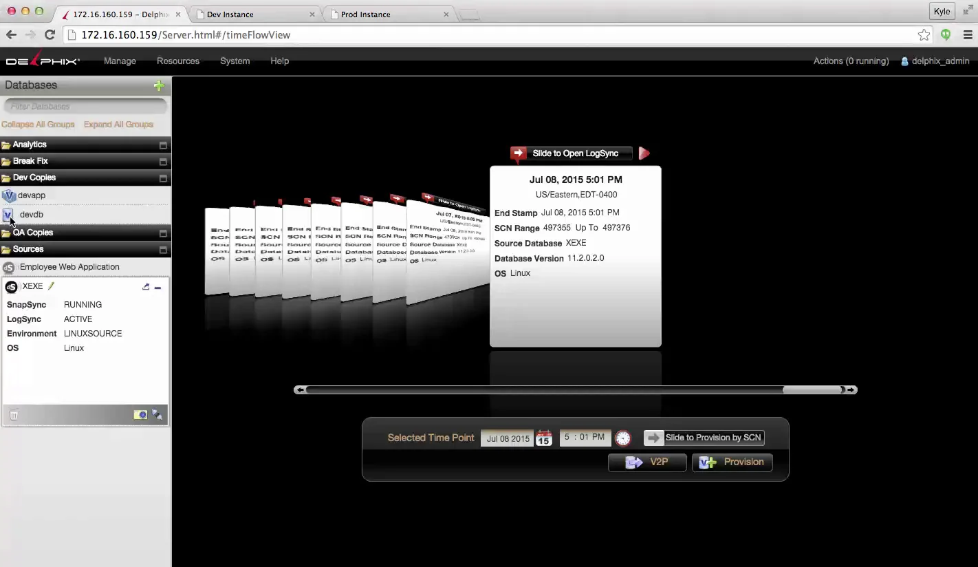 Refreshing a virtual database from source with Delphix Express on Vimeo