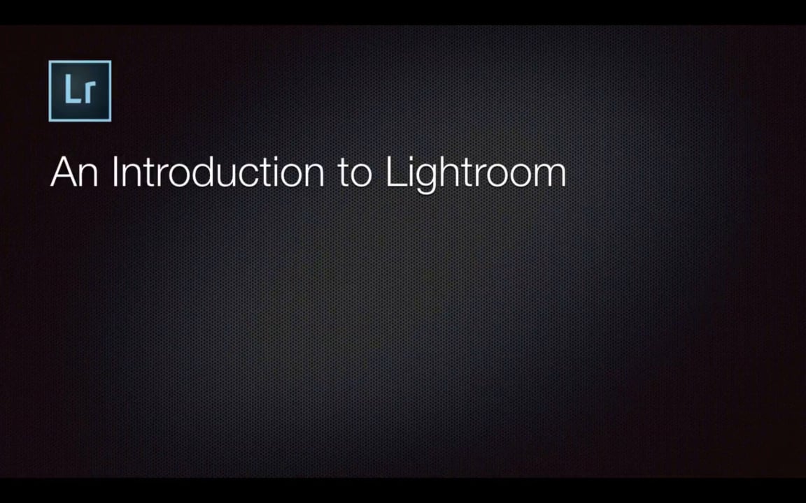 1: An Introduction to Adobe Lightroom on Vimeo