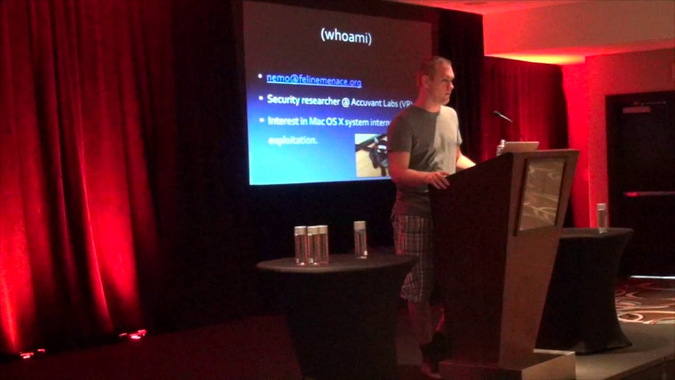 Neil Archibald Modern Objective-C Exploitation on Vimeo