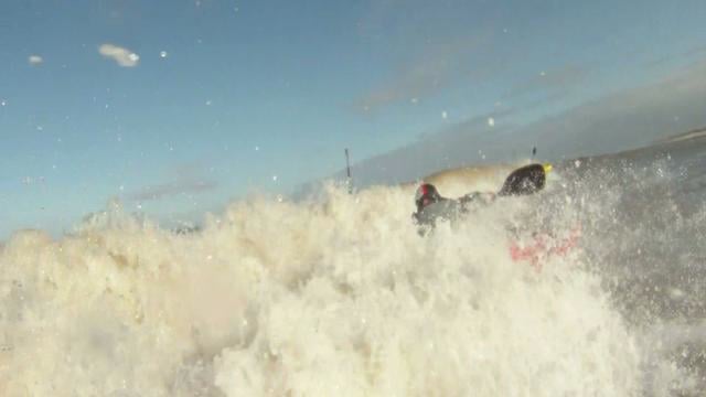 Kayak Surfing - Sea Palling 14th March 2010 on Vimeo